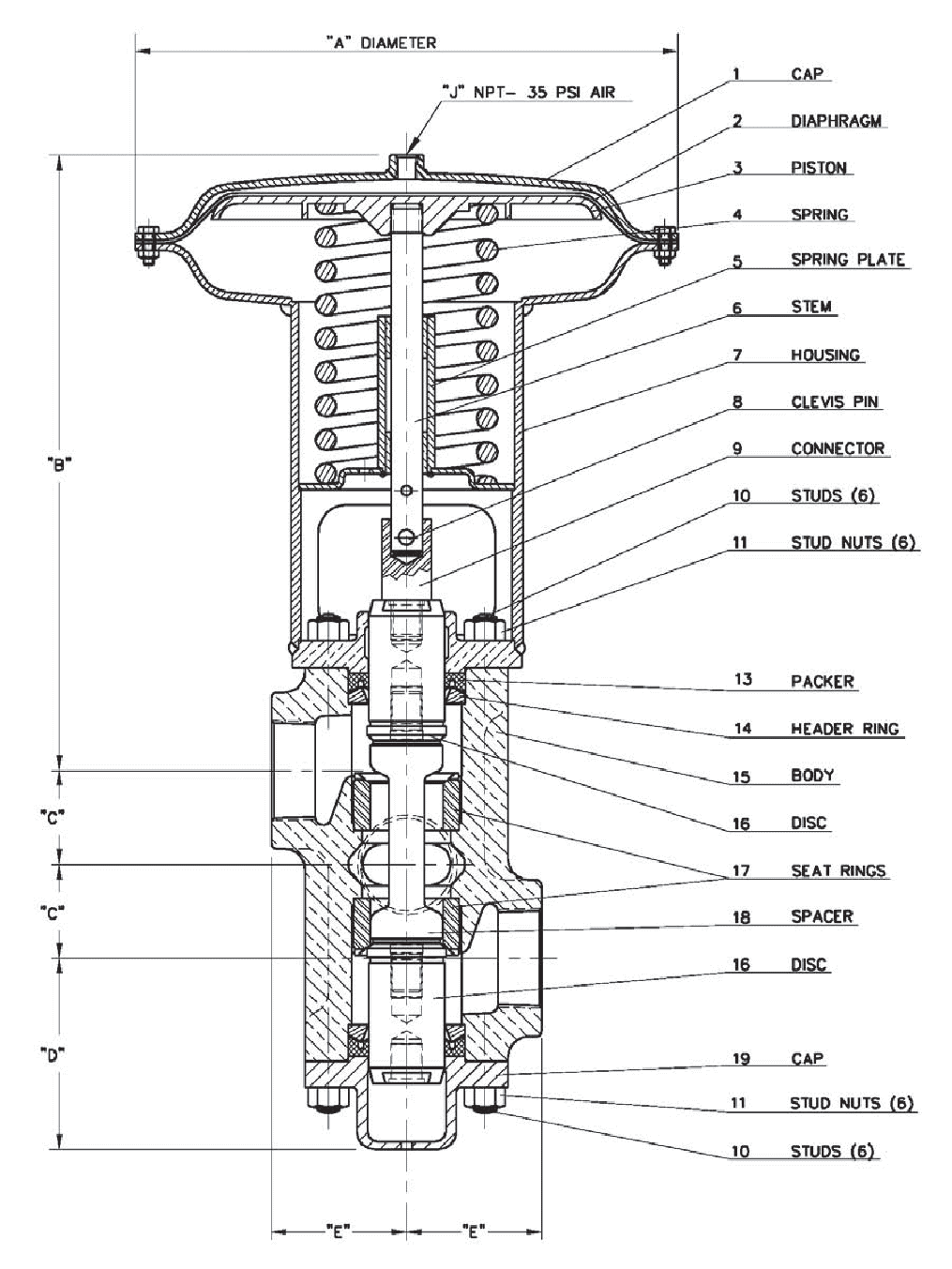 Balanced 2-Way Diaphragm Operated Valve | Valv-Trol
